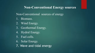 conventional and conventional energy sources in pakistan | PPTX