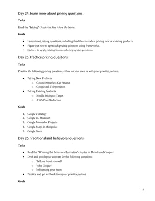 30-Day Google PM Interview Study Guide | PDF