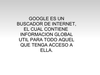 Introducción a Google. | PPT