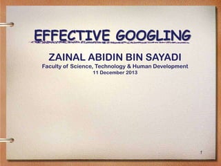 Effective Googling | PPTX