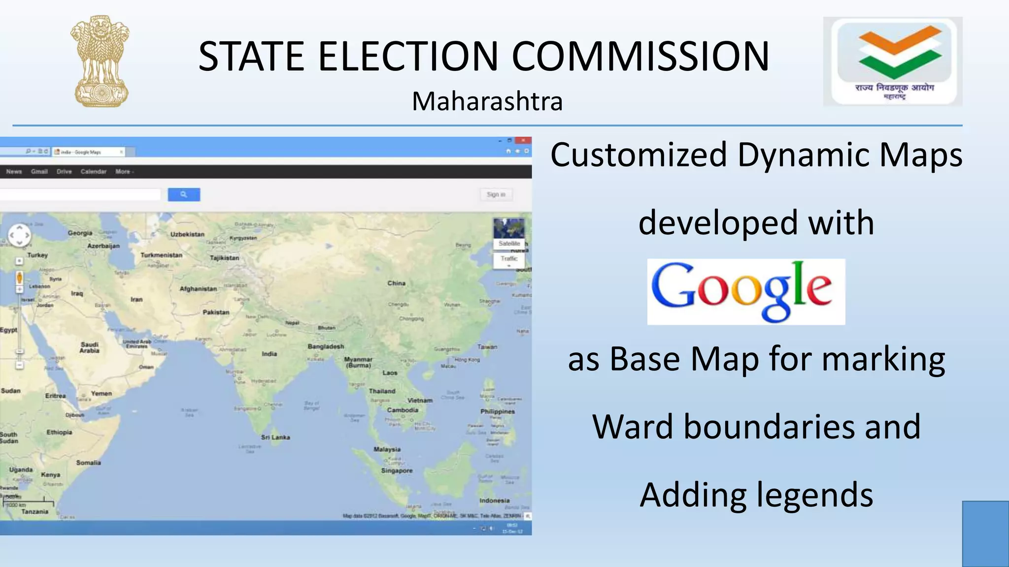 GIS mapping of electoral boundries with legends | PPTX