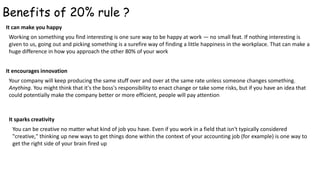 Google's 20 percent rule | PPTX