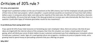 Google's 20 percent rule | PPTX