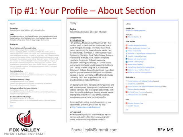 Google+ Tips for Success