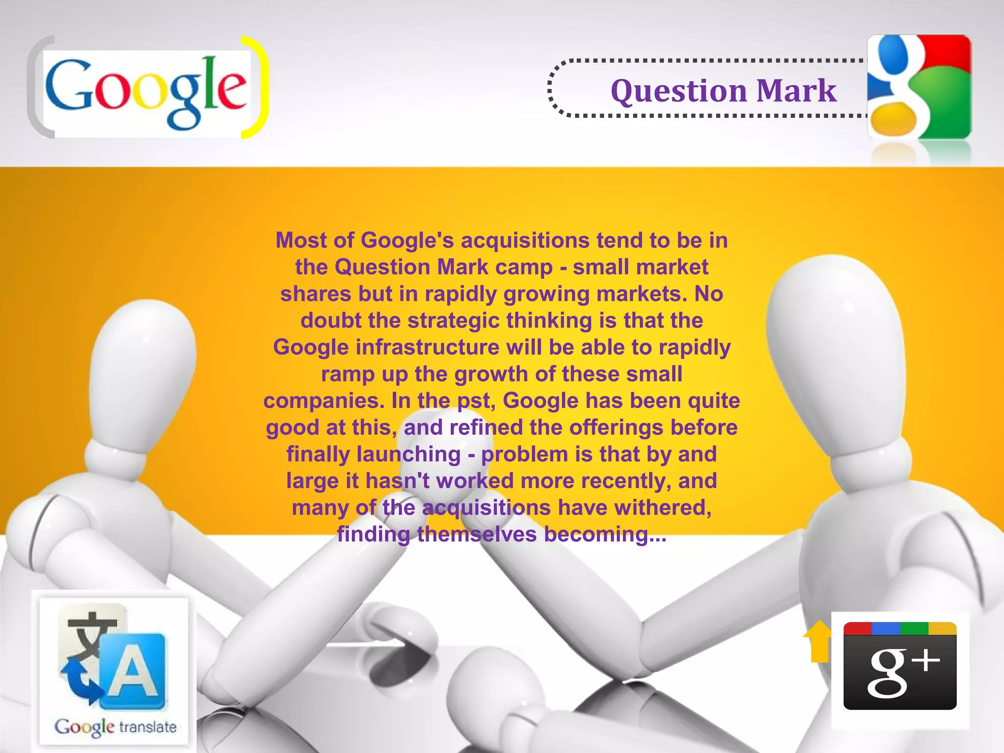 BCG MATRIX AND TOWS MATRIX OF GOOGLE | PPT