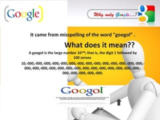 BCG MATRIX AND TOWS MATRIX OF GOOGLE | PPT
