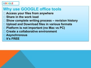 Google Office tools | PPTX
