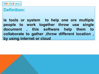 Google Office tools | PPTX
