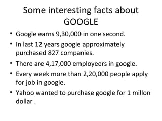 Google facts | PPT