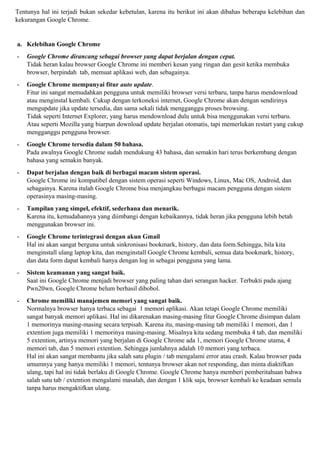 Google Chrome sebagai Browser Terpopuler bagi Kalangan Developer | PDF