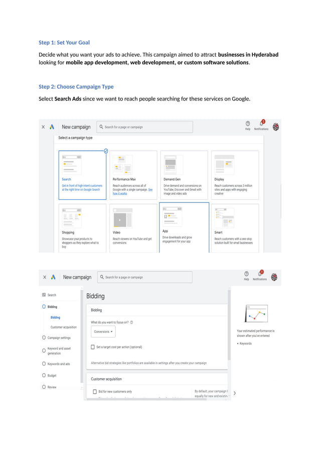 "Key Steps to Master Google Ads Campaigns" | DOCX