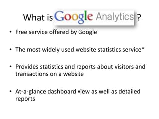 Google analytics-basics-presentation | PPT