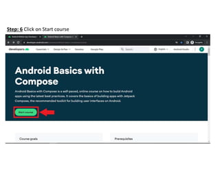 Google-Android Basics with Compose process document.pdf | Internet for Beginners | Internet