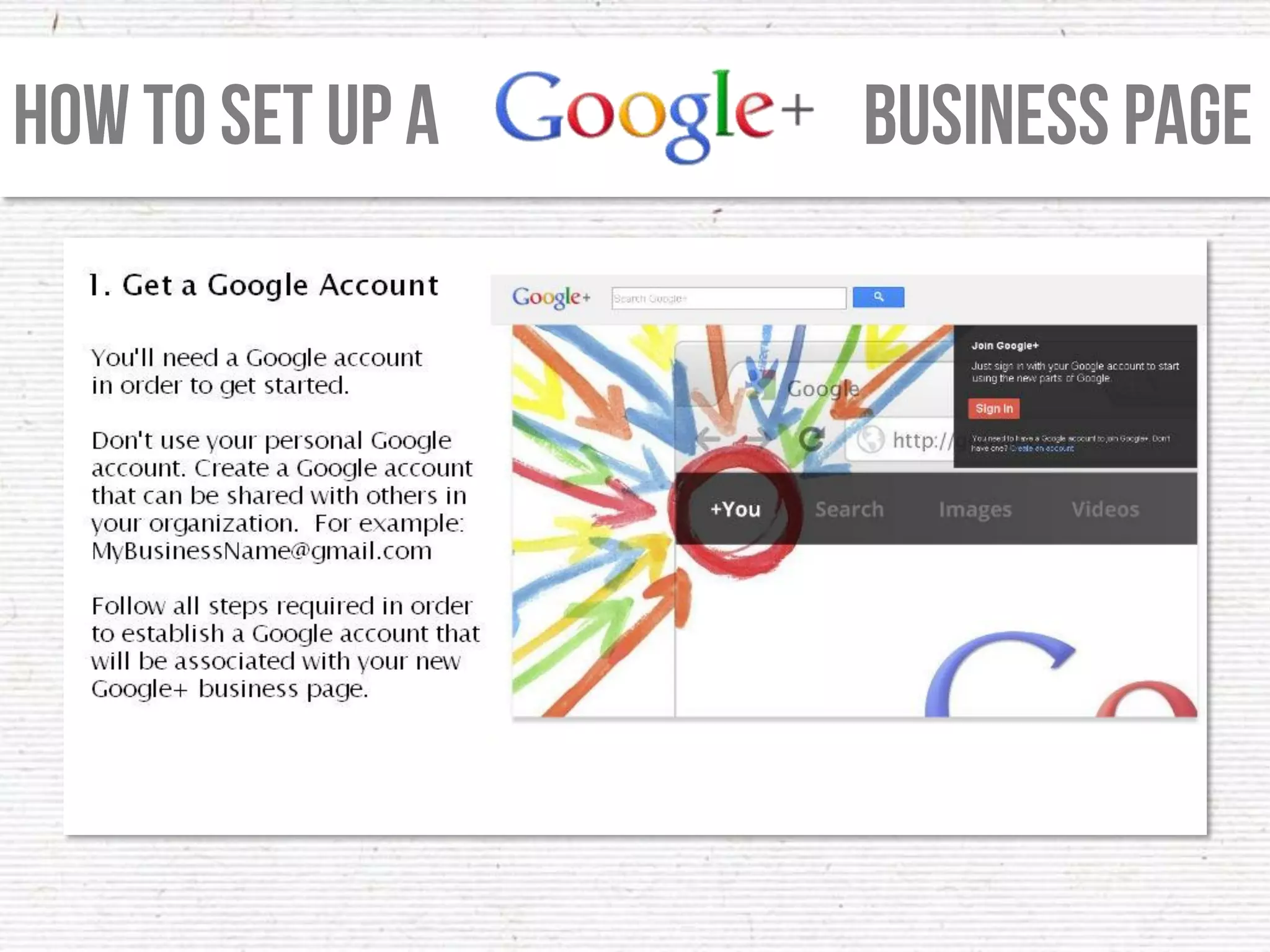 Google Plus Business Page Setup | PPT
