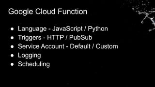 So you want to write a cloud function | PPT