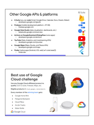 Google Cloud @ Hackathons (2020) | PDF
