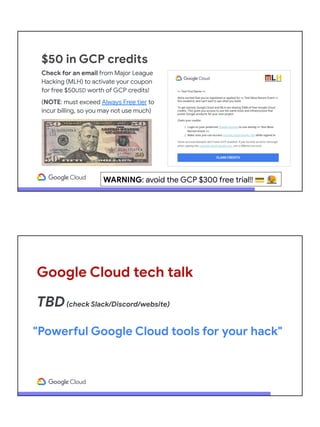 Google Cloud @ Hackathons (2020) | PDF