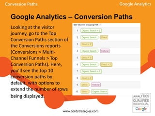 Google Analytics - Conversion Paths | PPT