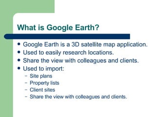 Google Earth | PPT | 3-D Graphics | Computer Software and Applications