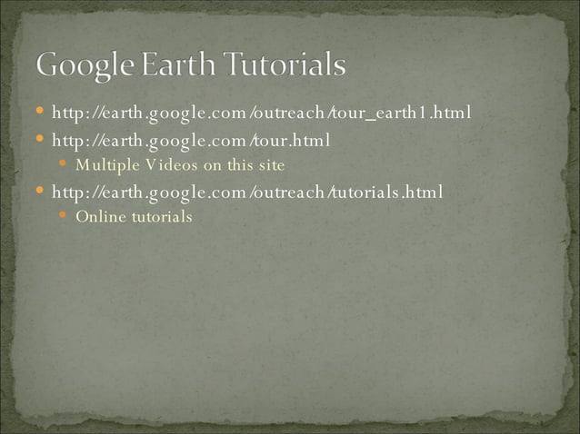 Google Earth Power Point | PPT