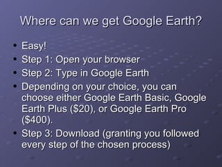 Google Earth Project Sa Computer Orig | PPT