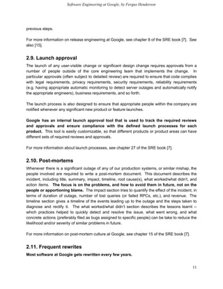 Google software engineering practices by handerson | PDF