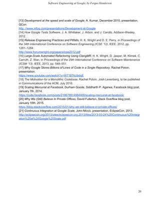 Google software engineering practices by handerson | PDF | Operating Systems | Computer Software ...