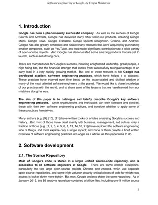 Google software engineering practices by handerson | PDF