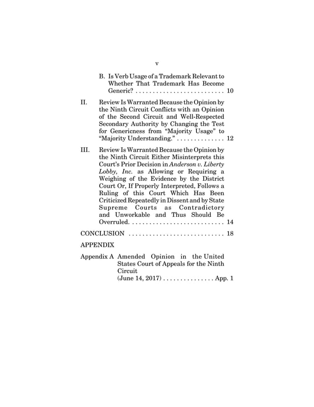 Google genericide-cert-petition | PDF