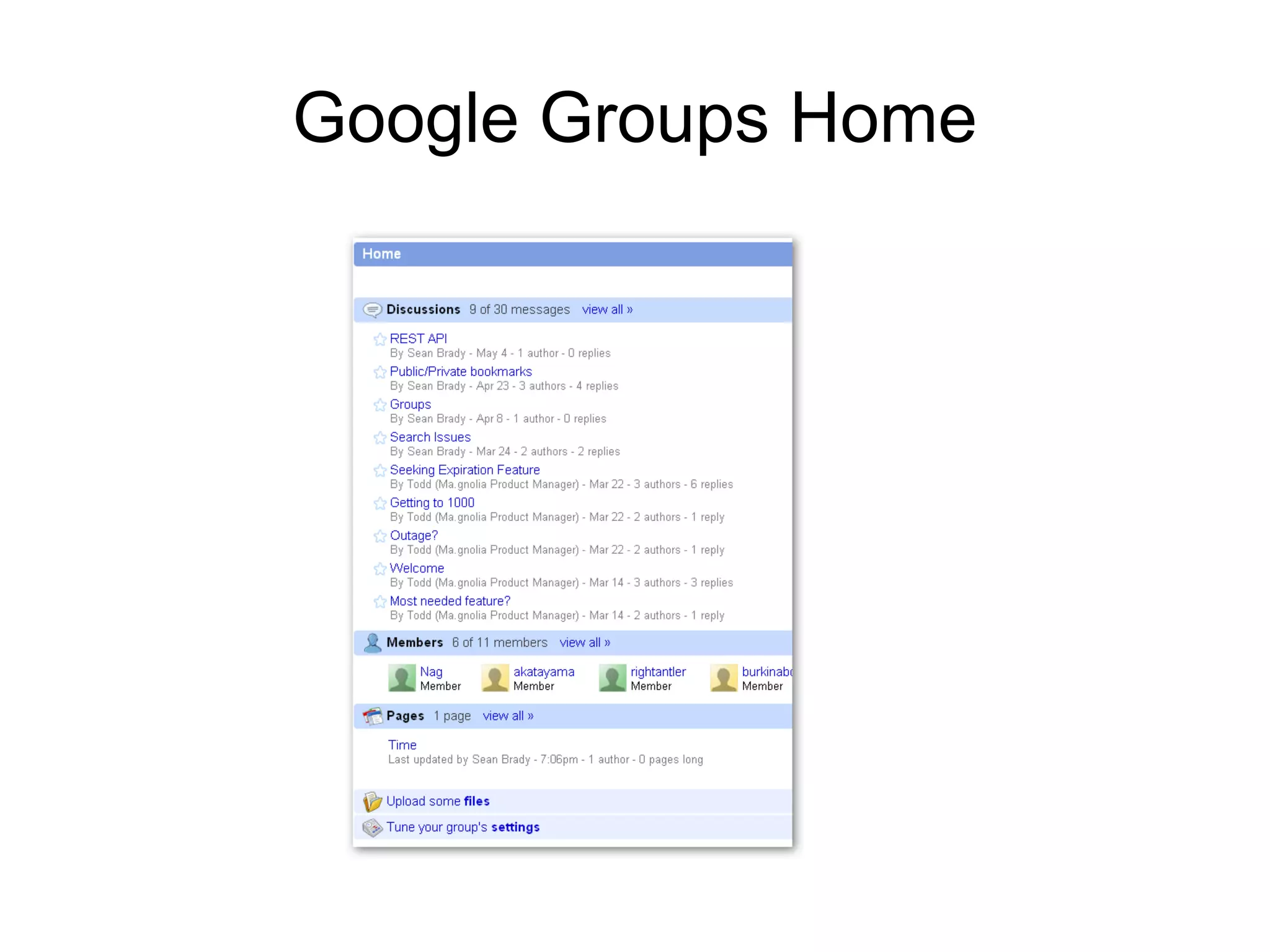 Google Groups Beta Slideshow | ODP