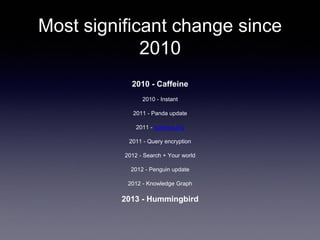 Google Hummingbird by Andrew | PPT