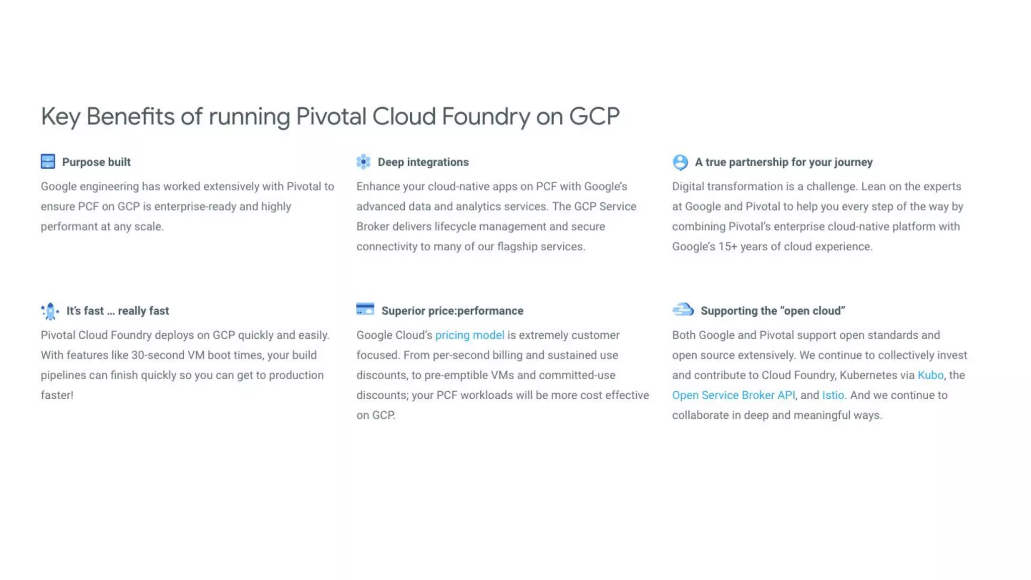 Pivotal CloudFoundry on Google cloud platform | PDF