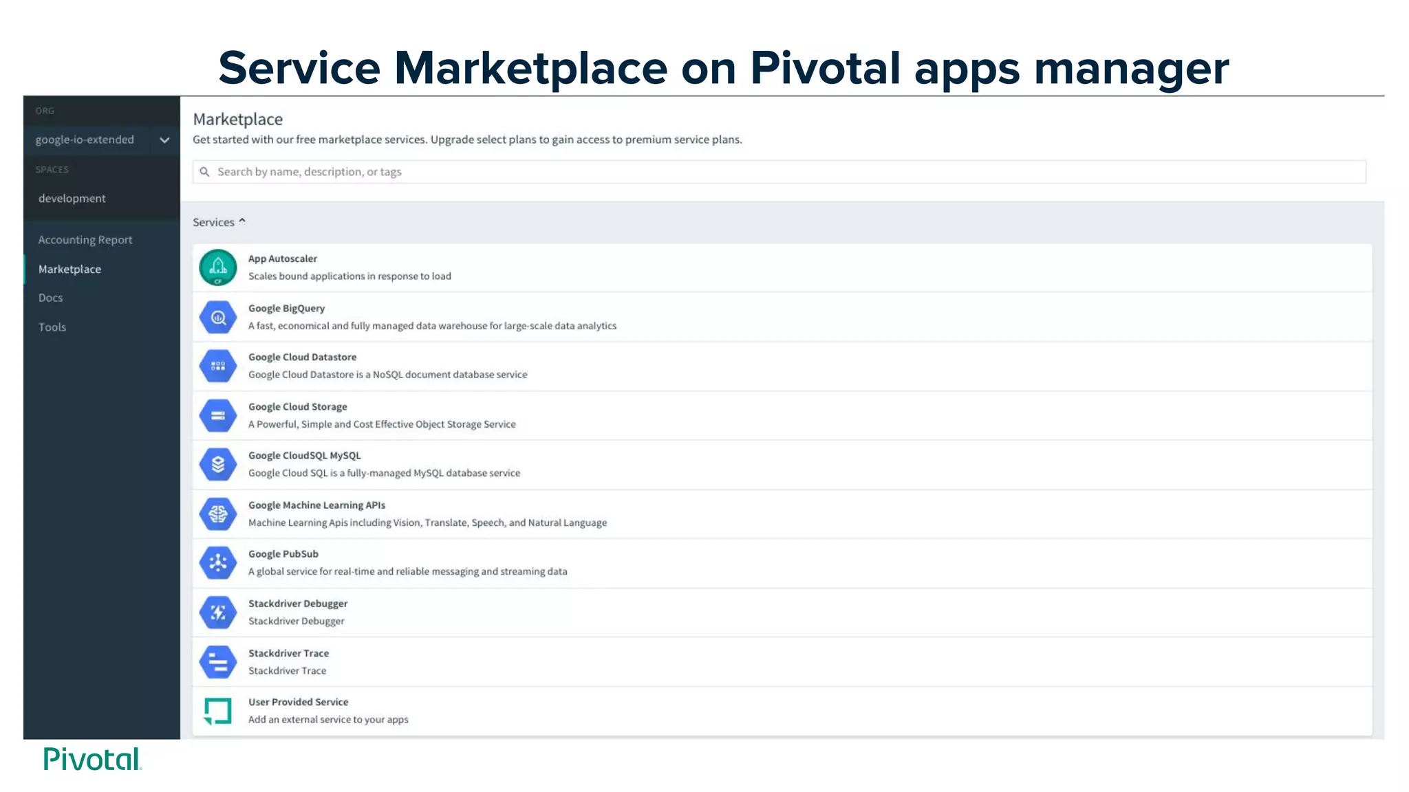Pivotal CloudFoundry on Google cloud platform | PDF