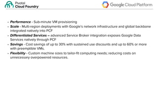 Pivotal CloudFoundry on Google cloud platform | PDF