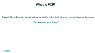 Pivotal CloudFoundry on Google cloud platform | PDF