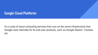 Develop & Deploy your Laravel Application on Google Cloud Platforms | PDF