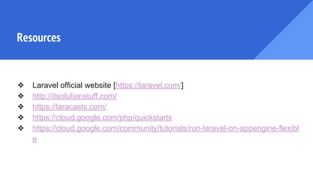 Develop & Deploy your Laravel Application on Google Cloud Platforms | PPT