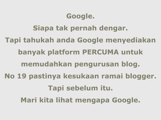 Google - Kepentingan Dan Kegunaan | PDF