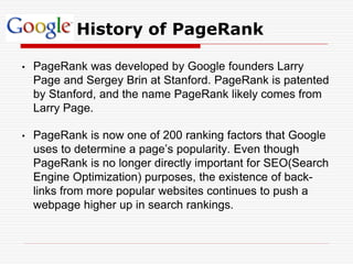 Google page rank | PDF