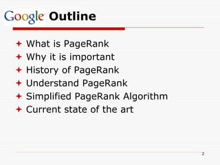 Google page rank | PPT
