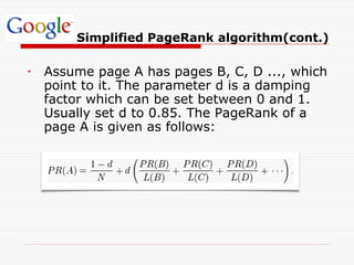Google page rank | PPT