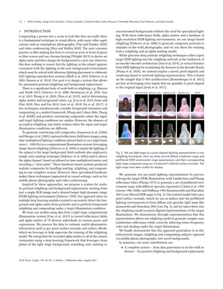 Google Research Siggraph Whitepaper | Total Relighting: Learning to Relight Portraits for ...