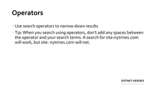 Google search - Tips and Tricks | PDF
