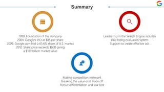 Google strategic management | PPTX