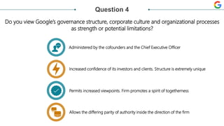 Google strategic management | PPTX