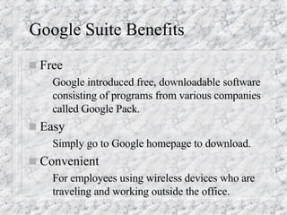 Google Suite | PPT