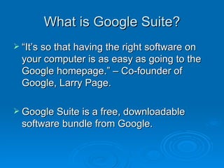 Google Suite | PPT