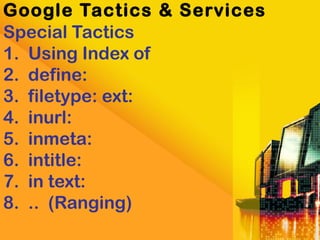 Google tactics-services | PPT