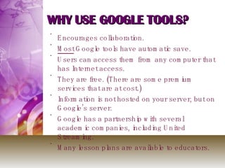 Google Tools For Education | PPT