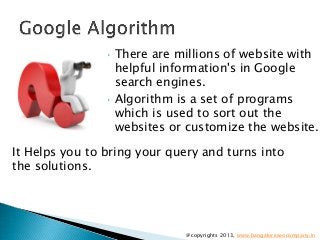 What is all about Google algorithm? Panda or Penguin? How you to kick ...
